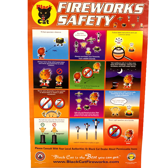firework safety poster template