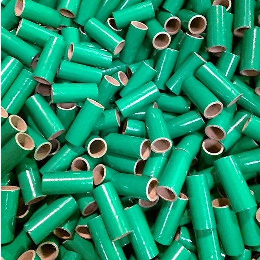 50 pc 3/4" id - 2 1/8" Long Green Kraft Tube – Pyro Direct