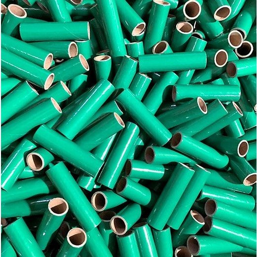 25 pc 3/4" id - 3 1/2" Long Green Kraft Tube – Pyro Direct