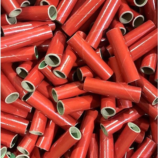 25 pc 3/4" id - 3 1/2" Red Kraft Tube – Pyro Direct