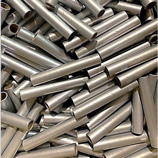 25 pc 3/4" id -6" Long Silver Kraft Tube – Pyro Direct