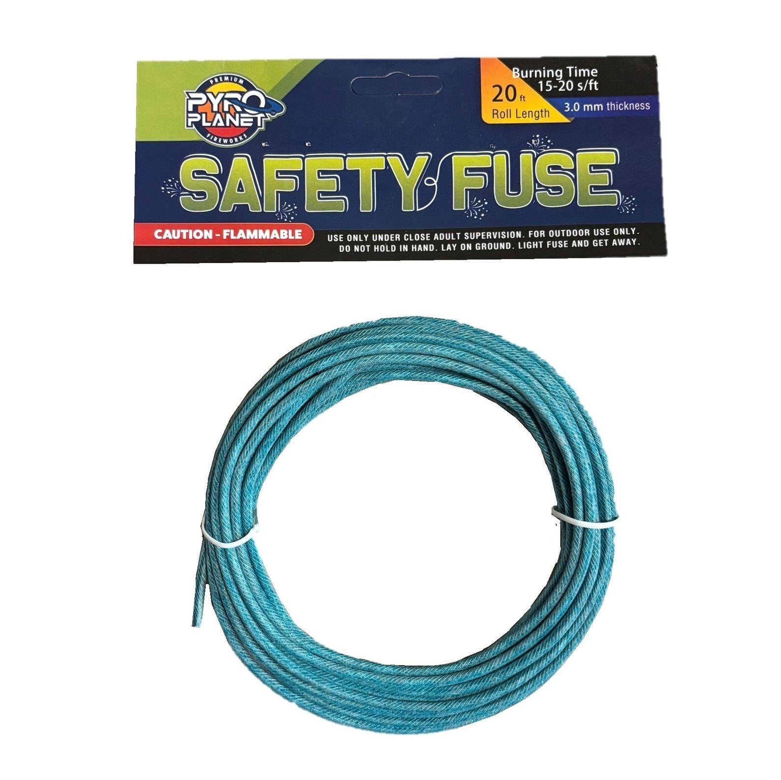 SAFETY FUSE 3MM (15-20 SEC PER FT) - 20 FT – Pyro Direct