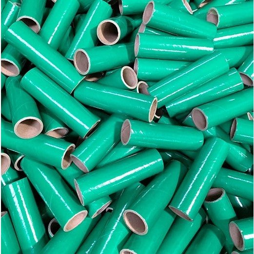 25 pc 1" id -4" Long Green Kraft Tube – Pyro Direct