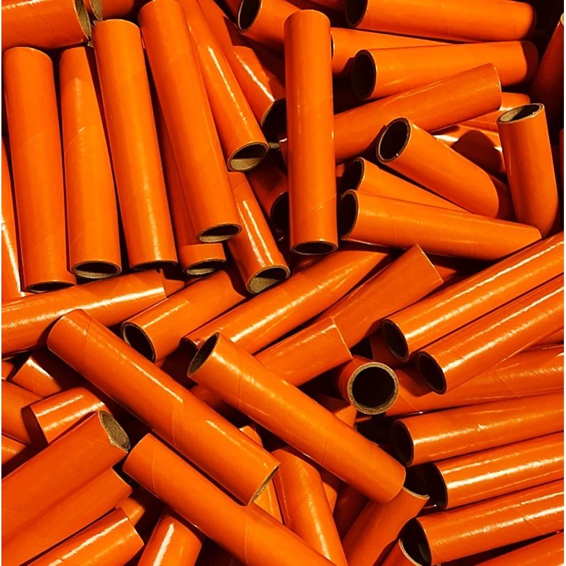 25 pc 1" id -6" Long Orange Kraft Tube – Pyro Direct