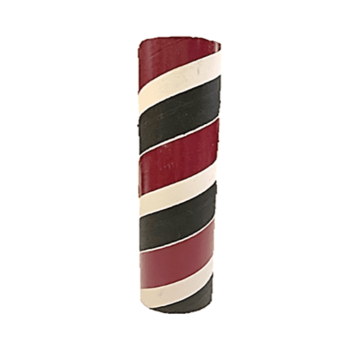 2.5" id - 12" long - .115" wall Kraft Tube Maroon, Black and White ...