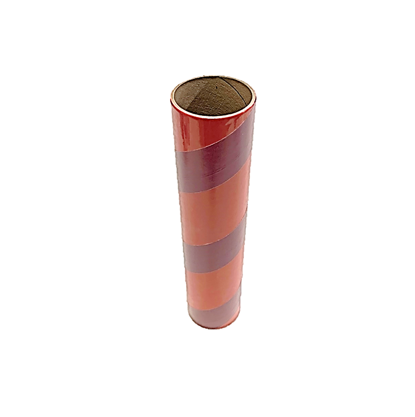 2.5" id - 12" long - .115" wall Kraft Tube Red and Maroon Stripe – Pyro ...