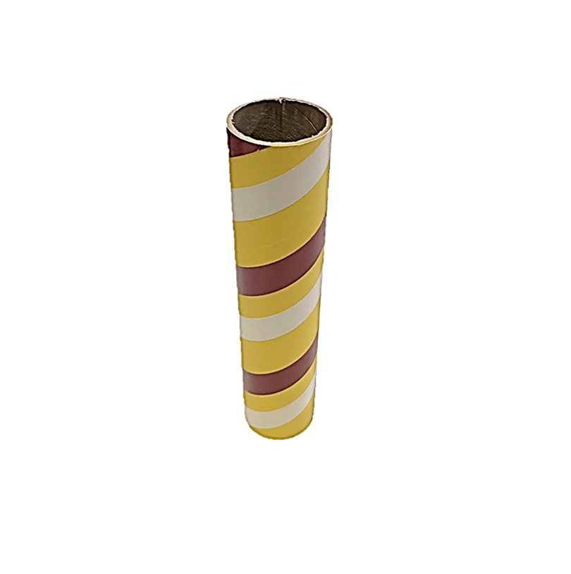 2.5" id - 12" long - .115" wall Kraft Tube White, Yellow and Maroon ...