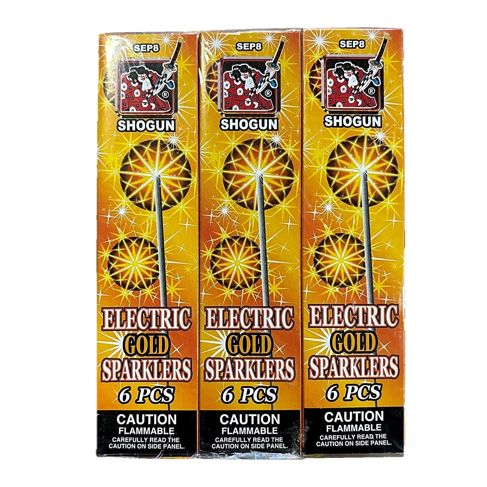 72pc #8 Gold Metal Sparkler – Pyro Direct