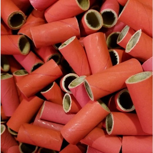 100pc 9/16" id - 1 1/2" long - 0.05" wall Red Kraft Tube – Pyro Direct