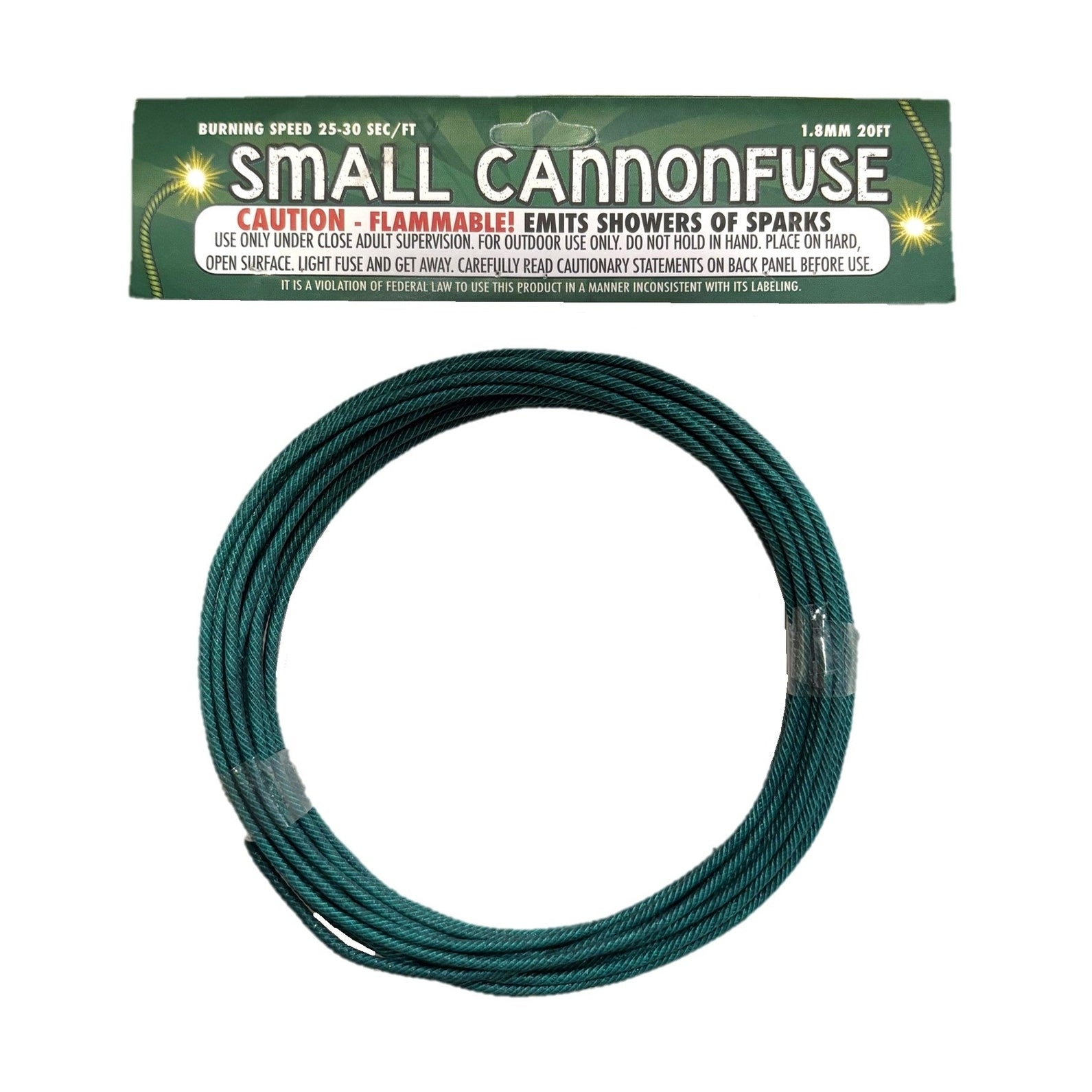 1.8MM CANNON FUSE 25-30 SEC/FT – Pyro Direct