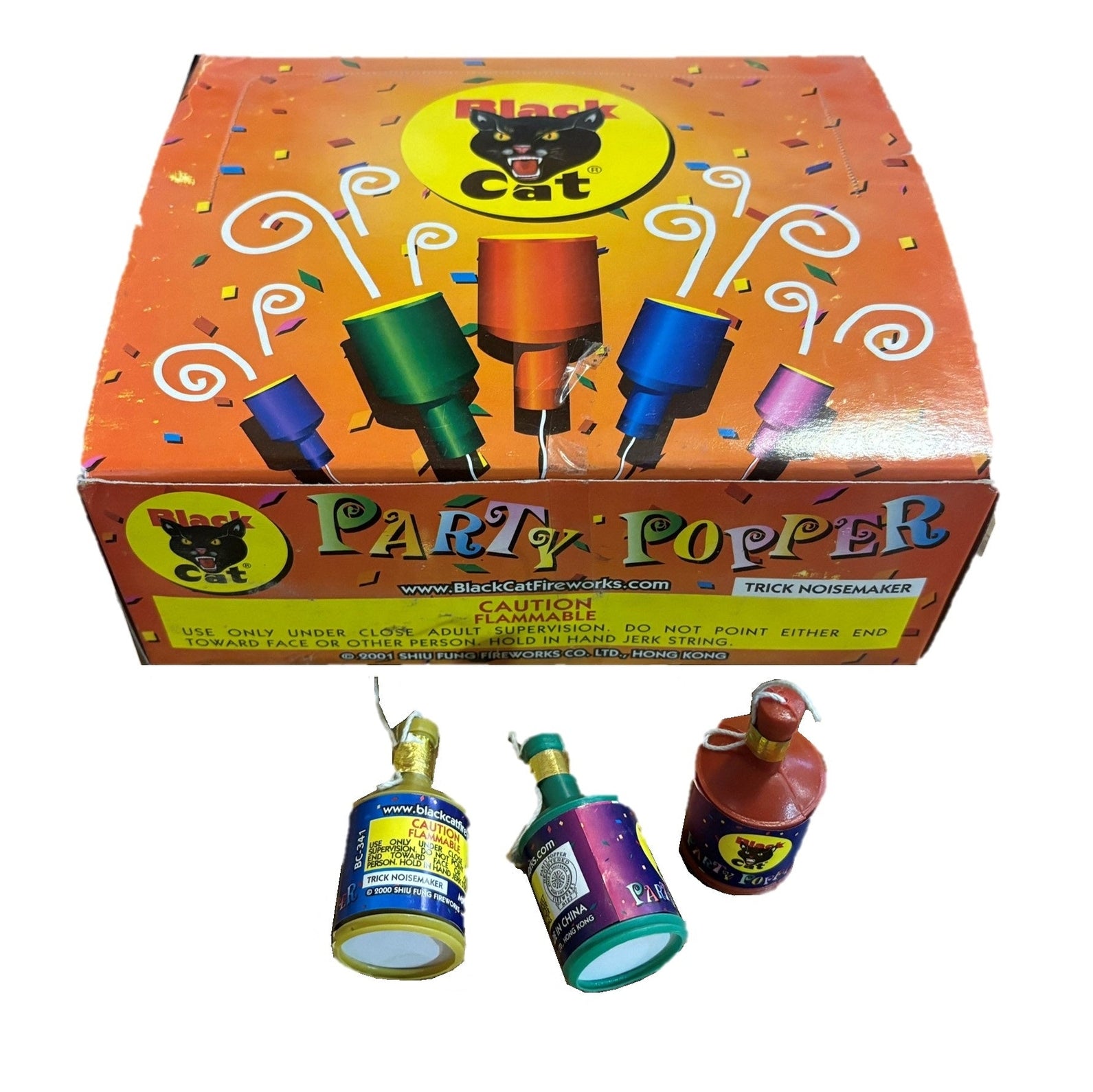 72pc Champagne Party Poppers in Display Box – Pyro Direct