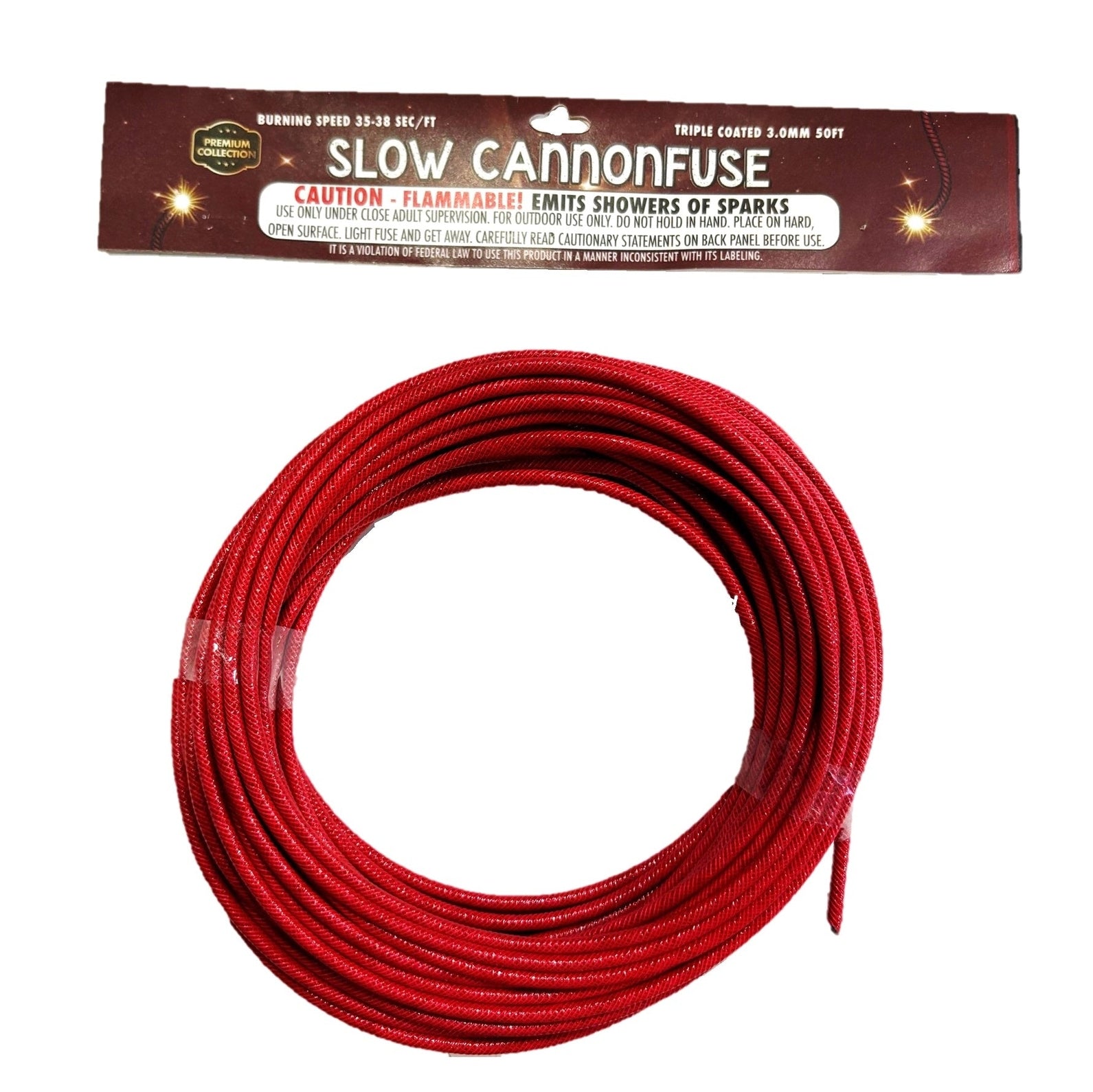 50FT SLOW CANNONFUSE – Pyro Direct