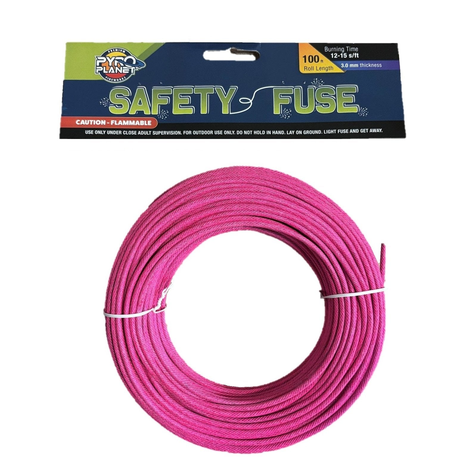 SAFETY FUSE 3MM (12-15 SEC PER FT) - 100 – Pyro Direct