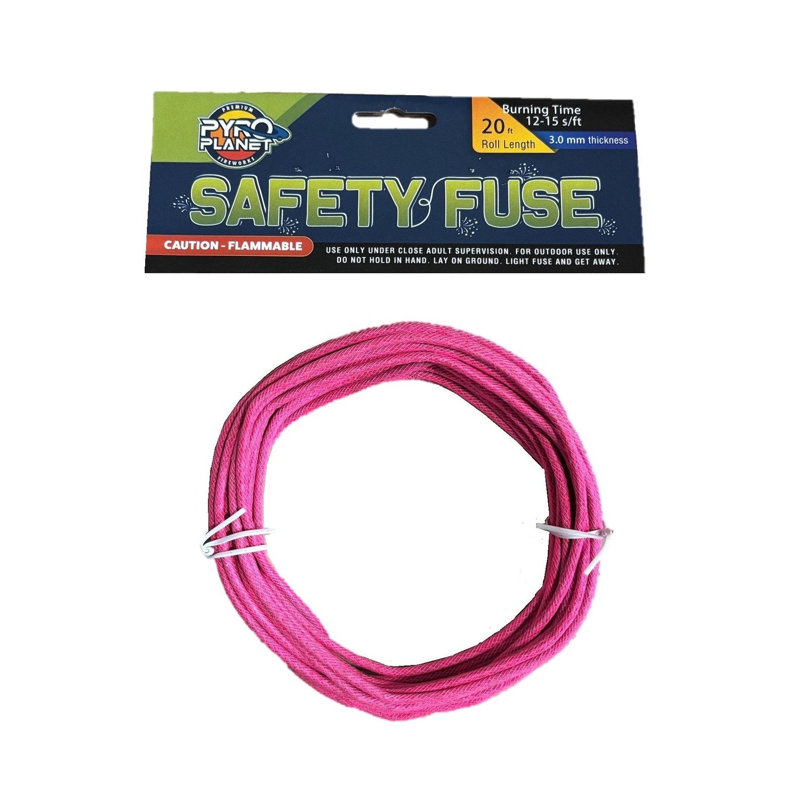 SAFETY FUSE 3MM (12-15 SEC PER FT) - 20 FT – Pyro Direct