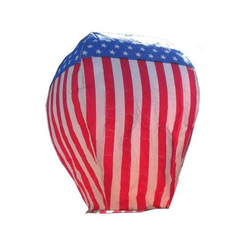 1pc American Flag Skylantern – Pyro Direct