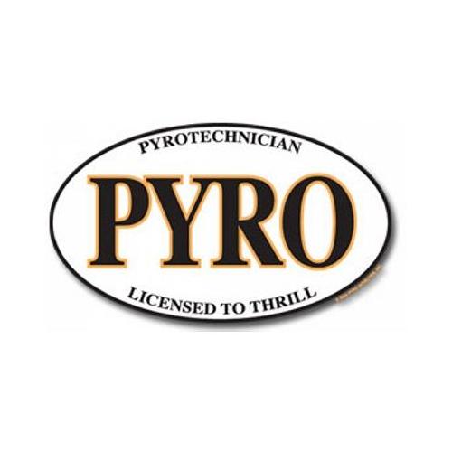 Pyro Oval Sticker (vinyl) – Pyro Direct