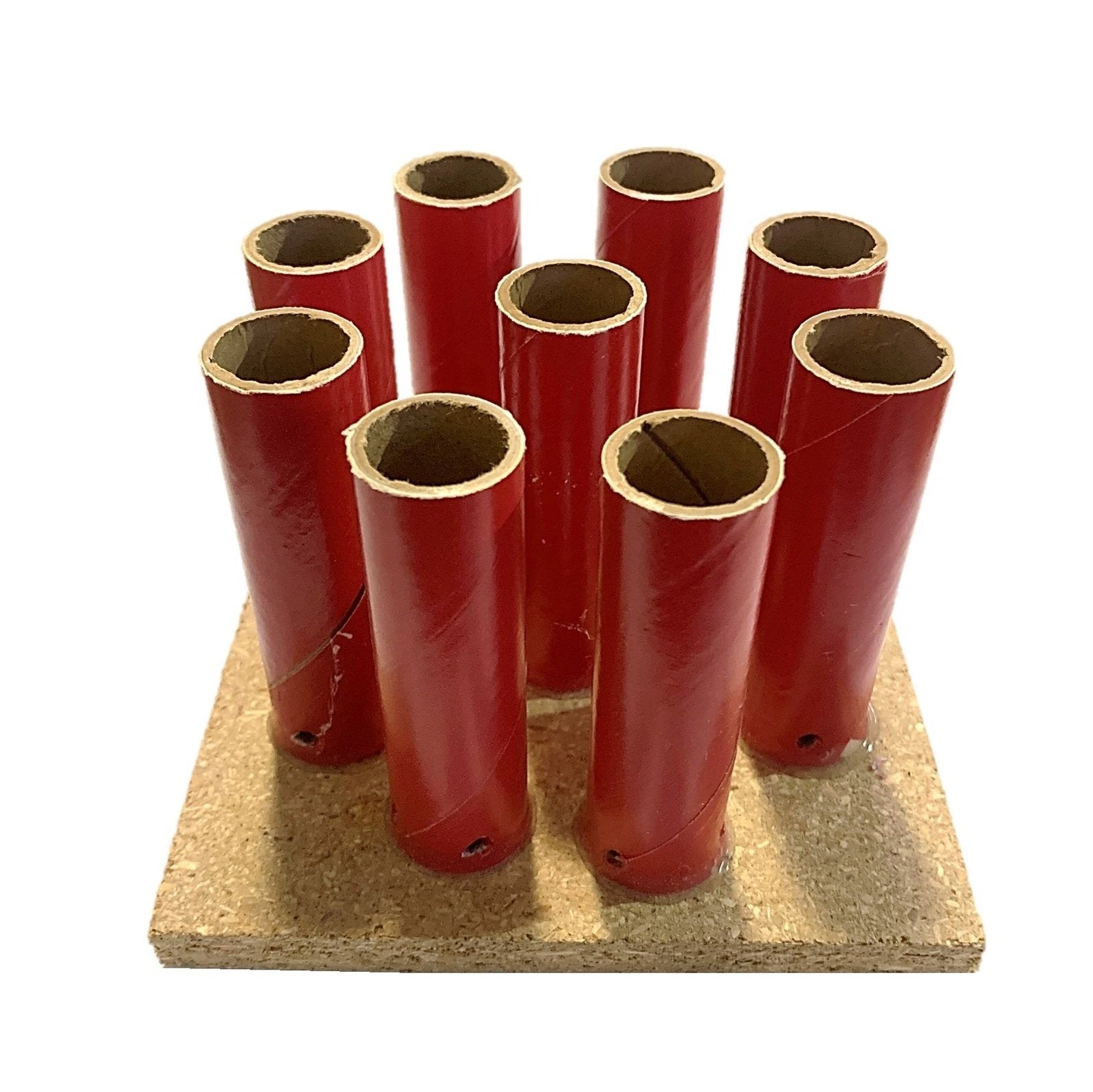 Vintage 9 Shot 3/4" ID Rack - Red – Pyro Direct