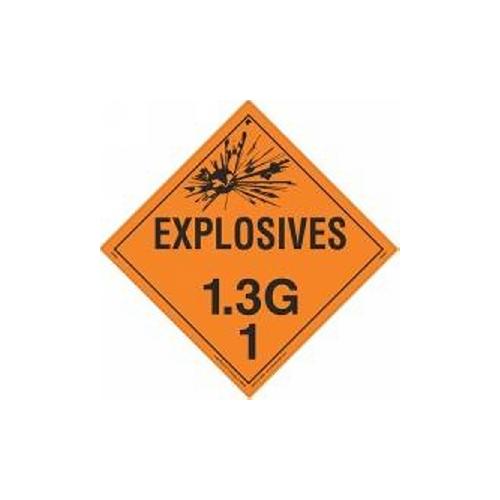 5 Pack 1.3G Self Stick Vinyl Removable Placard – Pyro Direct