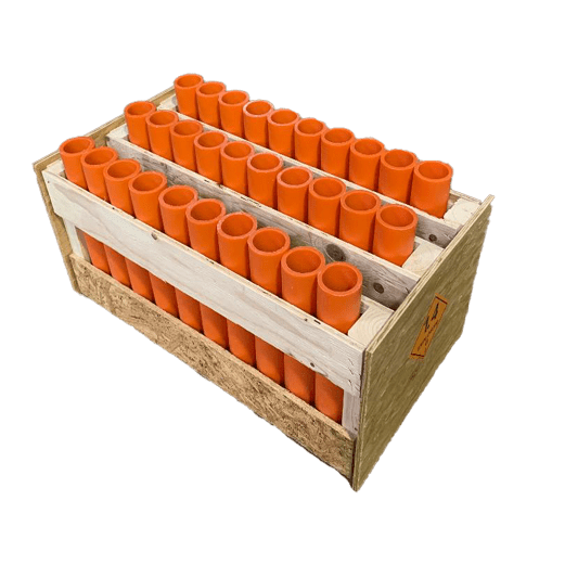 30 Shot Rack - Straight - with 12" DR-11 mortars – Pyro Direct
