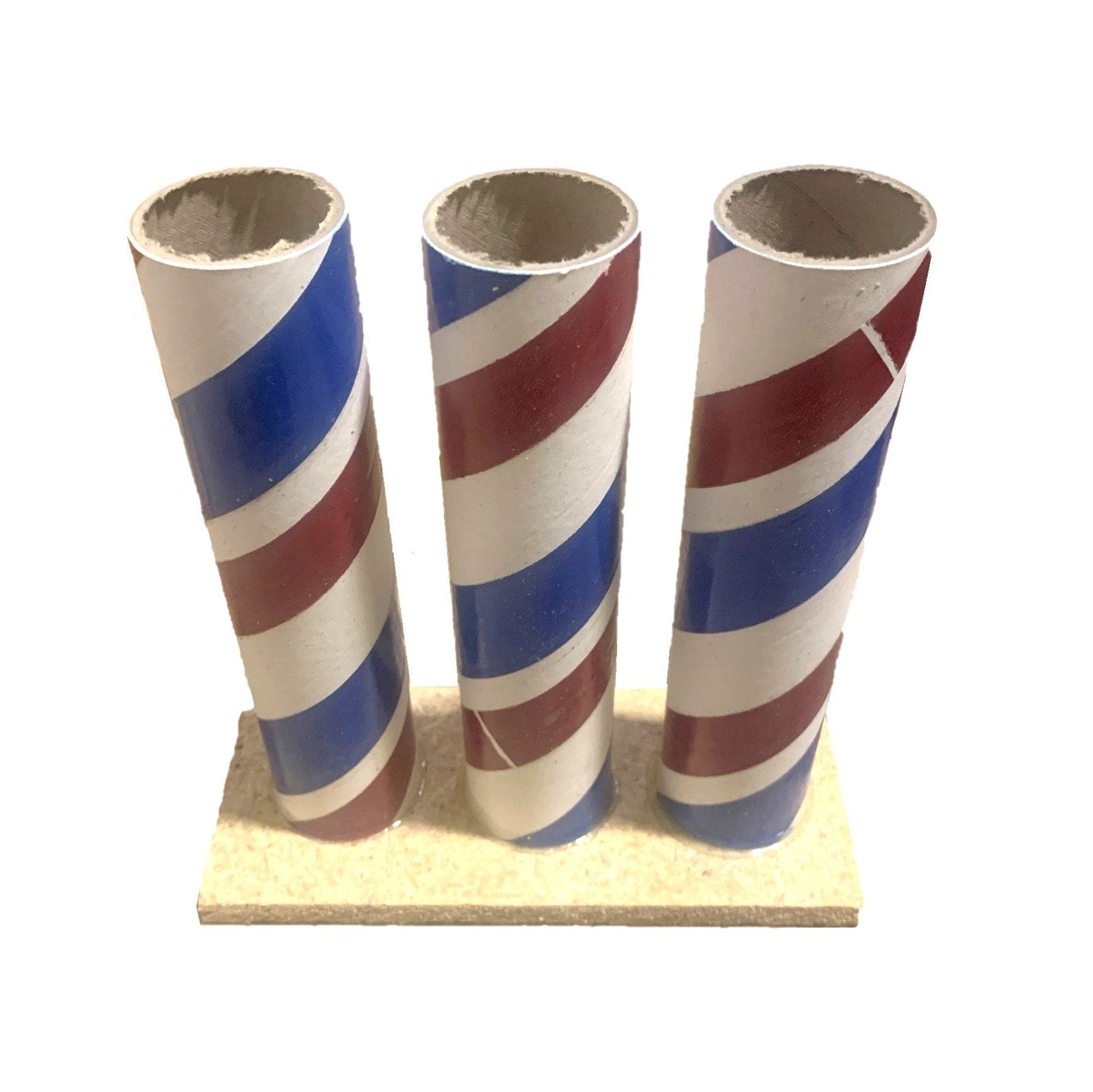 3 Musketeer Tube Blue, White and Maroon – Pyro Direct