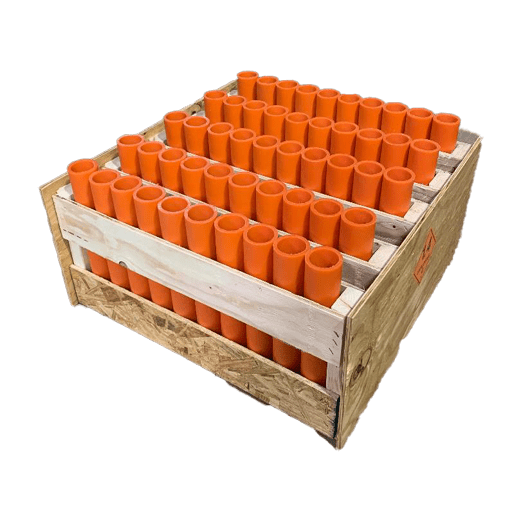 50 Shot Rack - Straight - with 12" DR-11 Mortars – Pyro Direct