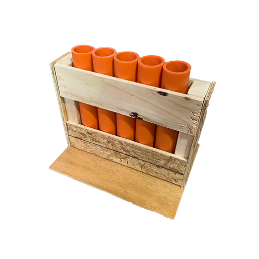 5 Shot Rack with 12" DR11 Mortars – Pyro Direct