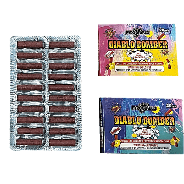 Diablo Bomber Ti Flower Adult Snaps - 1 Box 20pc – Pyro Direct