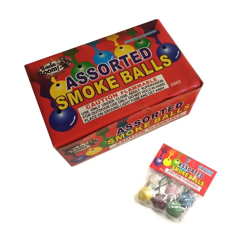 6pc Color Smoke Balls - FULL CASE – Pyro Direct