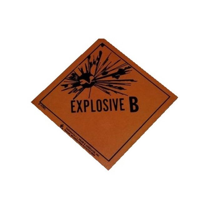 Vintage Explosive Class B Sticker – Pyro Direct