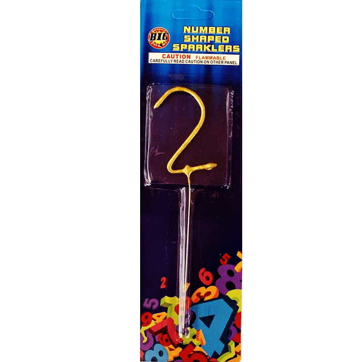 Number Shape Sparkler 2 – Pyro Direct
