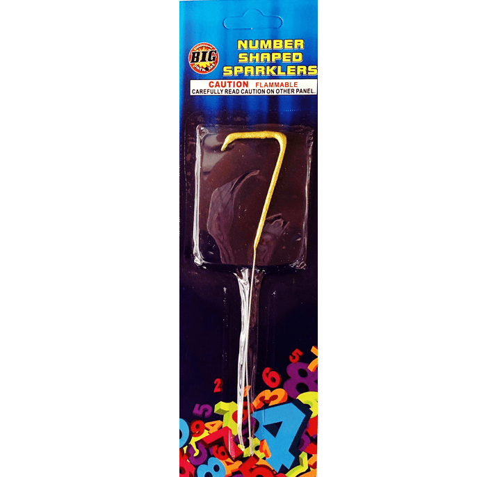 Number Shape Sparkler 7 – Pyro Direct