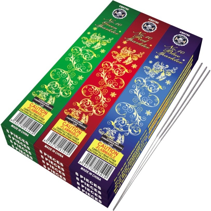 #10 Color Metal Sparkler - FULL CASE – Pyro Direct