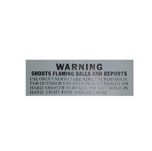 Warning Label - Pack of 5 – Pyro Direct