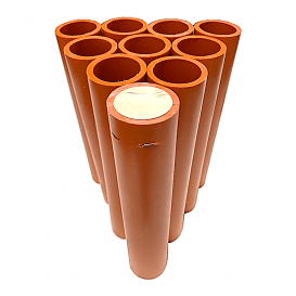 1.91" x 8" Orange HDPE DR11 Mine Tube – Pyro Direct